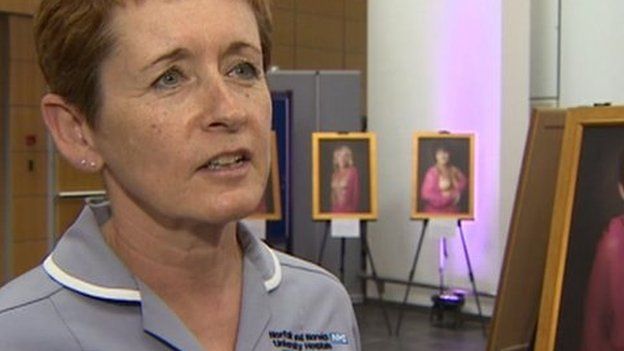 Portraits of breast cancer patients at Norwich exhibition - BBC News
