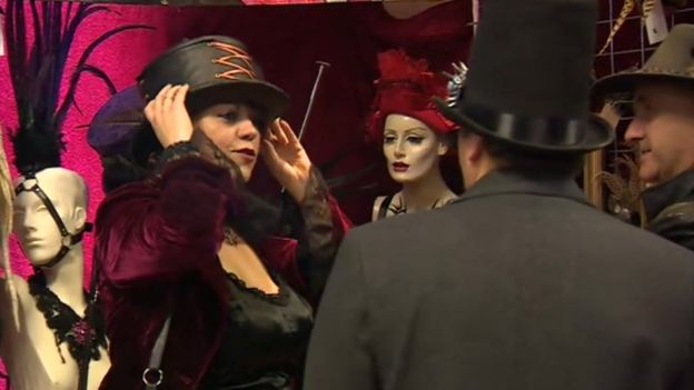 Goths flock to seaside town for 22nd Whitby Goth Weekend - BBC News