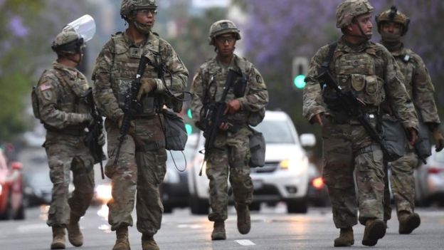 Does Trump have the right to send in federal forces? - BBC News