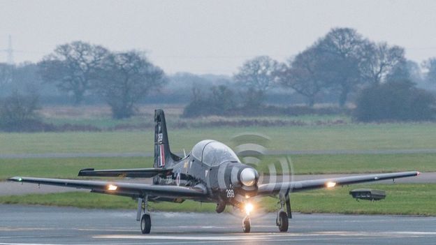 RAF bids final farewell to Tucano training plane - BBC News