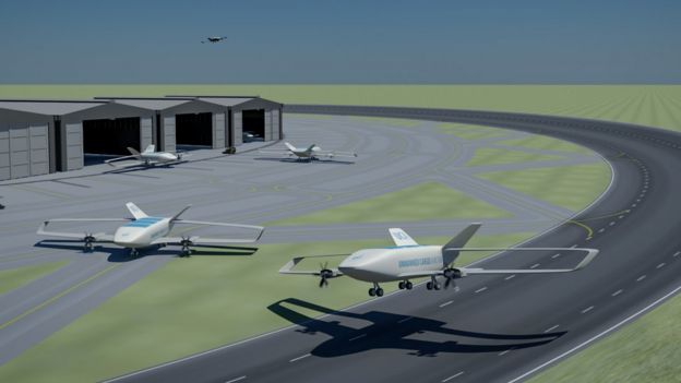 Circular runways: Engineer wants to use design for drones - BBC News