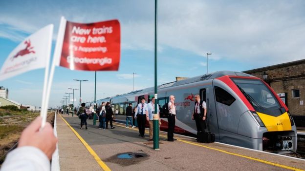 Greater Anglia's new £1.4bn train fleet launched - BBC News