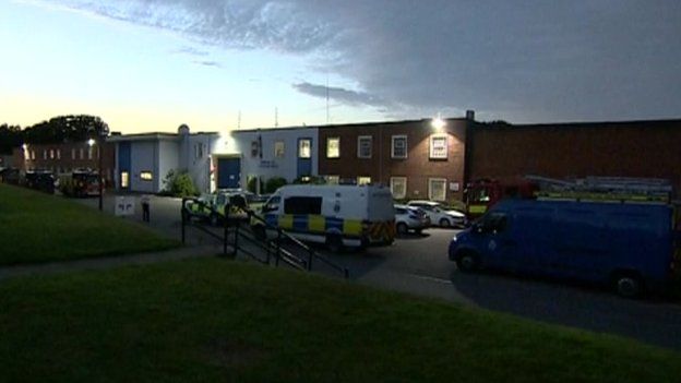 Swinfen Hall prison: Inmates 'flooded jail wing' - BBC News