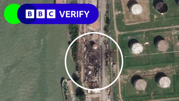 Russia says tanker hit in Ukrainian attack near Crimea - BBC News