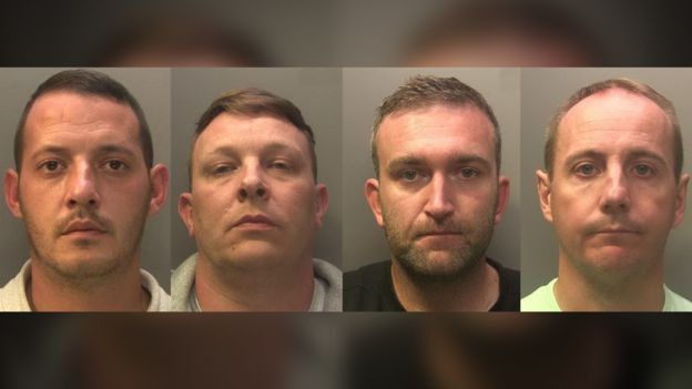 Seven gang members who stole high-value cars worth £2.4m jailed - BBC News
