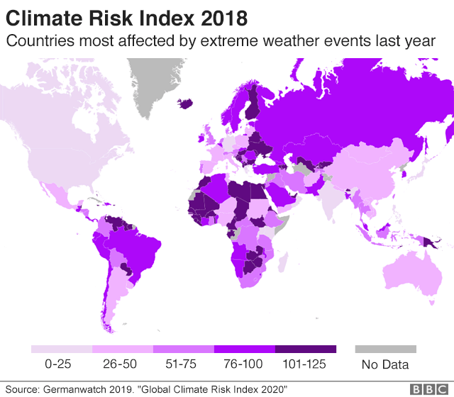 Refugees at 'increased risk' from extreme weather - BBC News