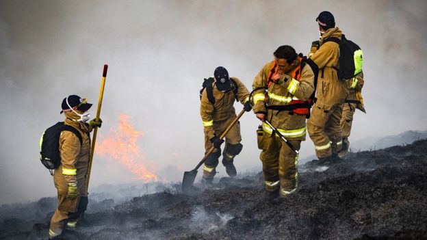 In pictures: Mourne Mountains gorse fire engulfs the slopes of Slieve ...