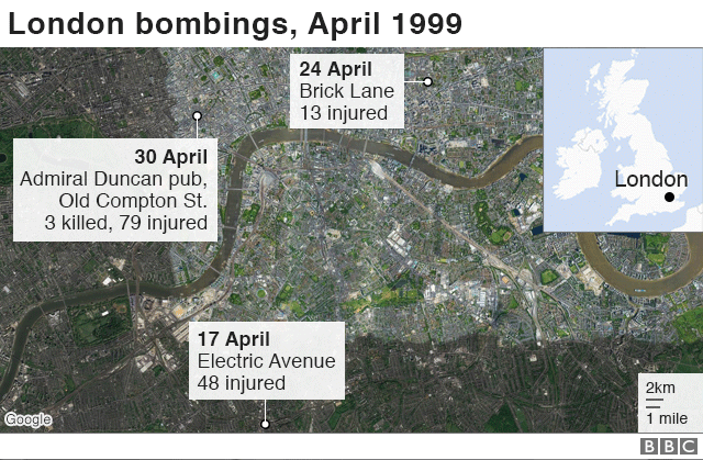London nail bombings remembered 20 years on - BBC News