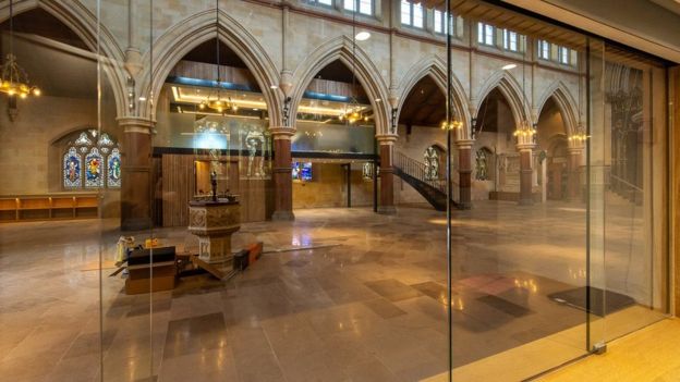 Cheltenham church reopens as community hub after £3m redesign - BBC News