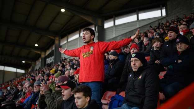 Wrexham: The city with a football stadium at its heart - BBC News