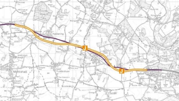 Norfolk A47 upgrade plan to go on display - BBC News