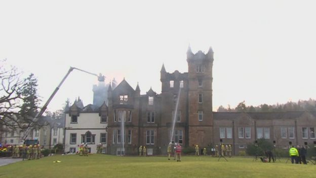 Cameron House fire: Two dead and three treated in hospital - BBC News