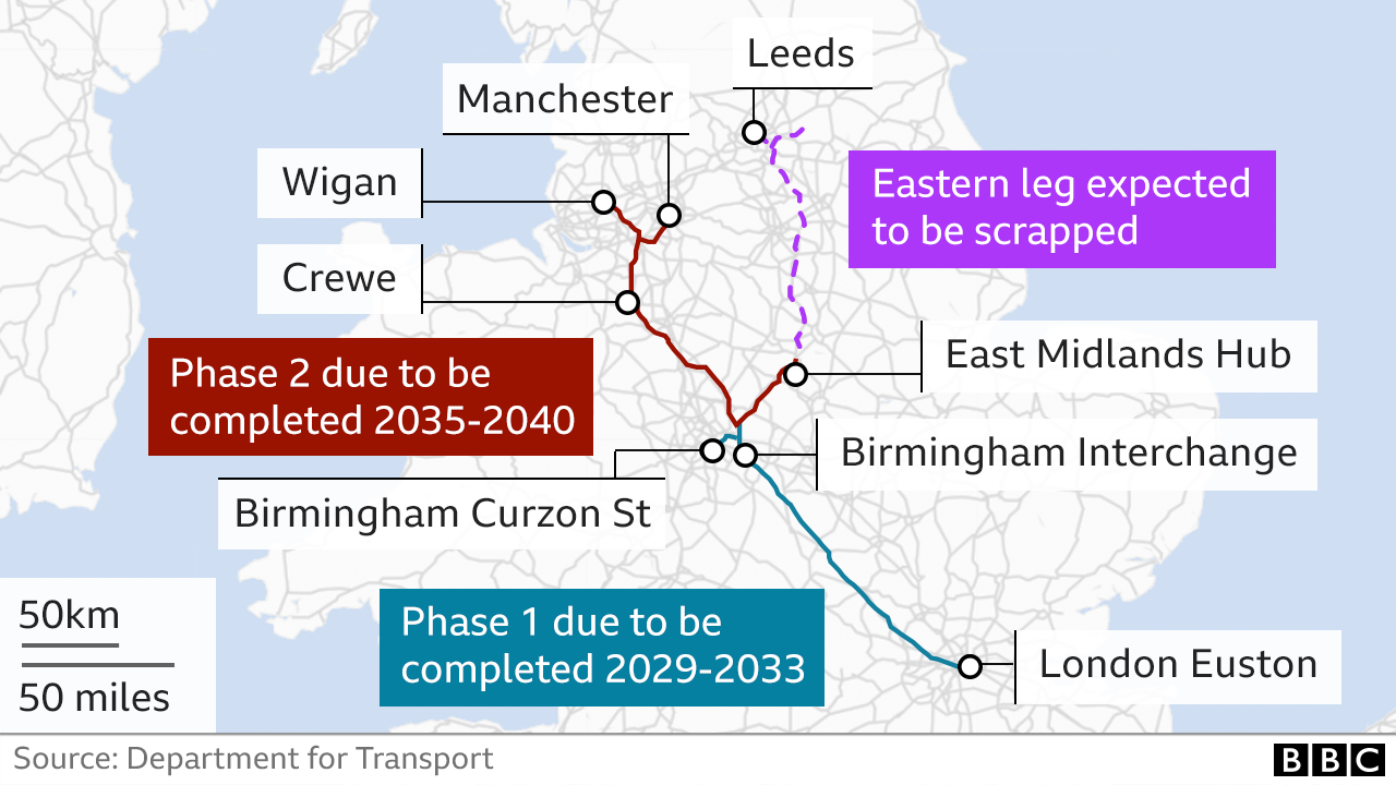HS2: New plan a betrayal of the North, say critics - BBC News