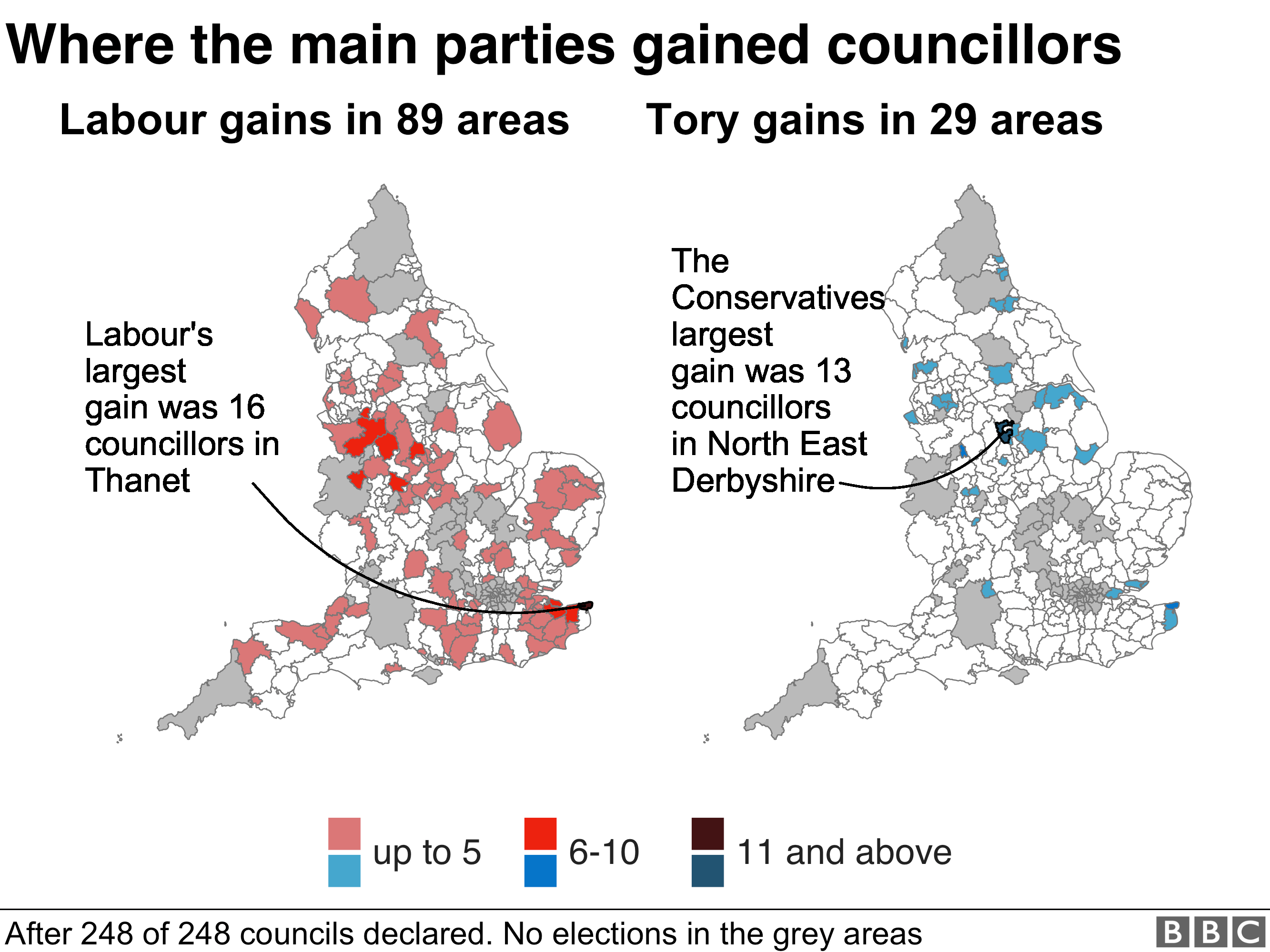 Local elections: Results in maps and charts - BBC News