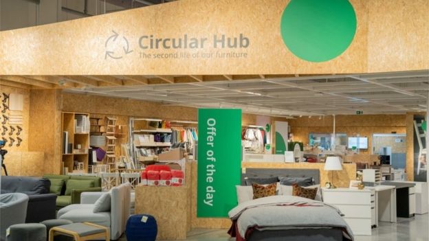 Ikea starts buy-back scheme offering vouchers for old furniture - BBC News