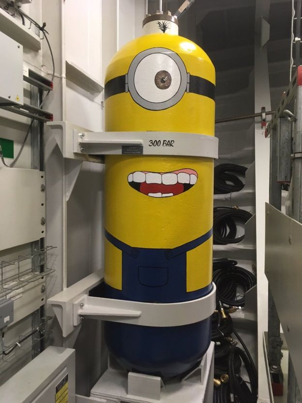 Bello deck: Why is there a Minion on HMS Queen Elizabeth? - BBC News