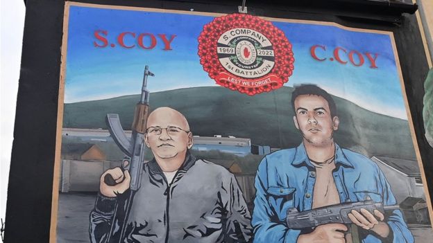 UVF mural on Shankill Road being investigated by police - BBC News