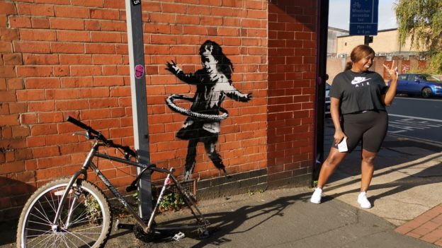 Nottingham's Banksy artwork: 'We needed something like this' - BBC News