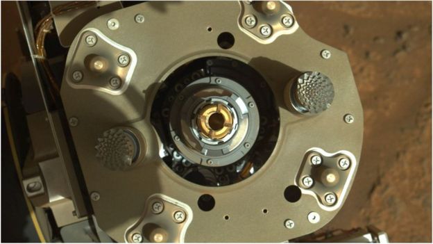 Perseverance Mars rover's first rock sample goes missing - BBC News