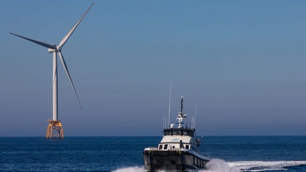 Scotland's largest offshore wind farm officially opened - BBC News
