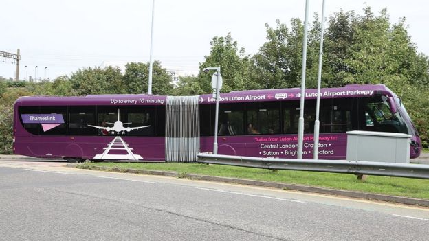 Luton Airport shuttle bus driver guilty £38k fare theft - BBC News