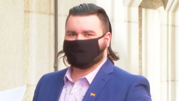 Andrew Dymock: Student 'called for purge of gay people' - BBC News