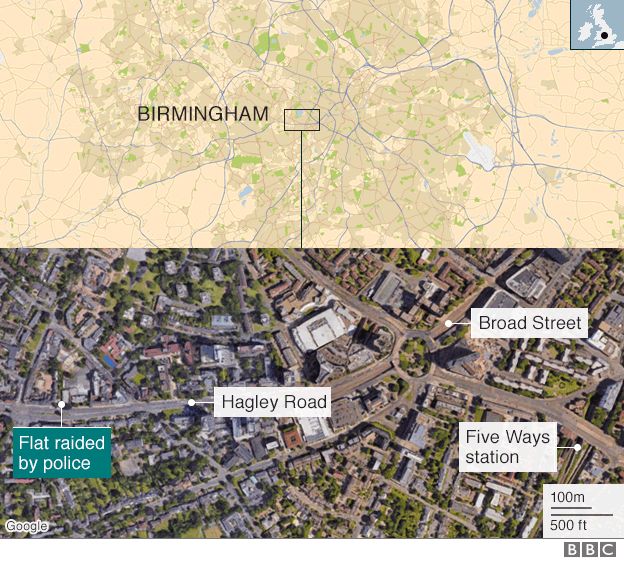 Birmingham raids linked to Westminster attack - BBC News