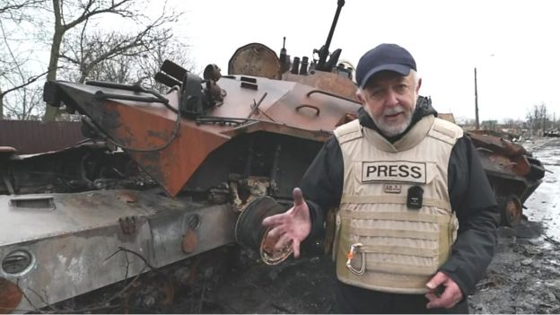 Ukraine war: Bucha street littered with burned-out tanks and corpses ...