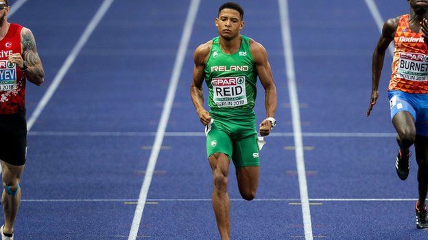 European Championships: Ireland's Leon Reid through to 200m final - BBC ...