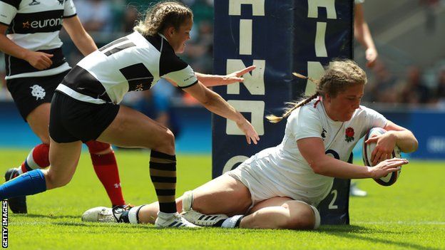 England enjoy double over Barbarians as men's XV follow up Red Roses ...