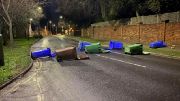 Bridlington Wheelie Bin Pranksters Told To Stop Bbc News