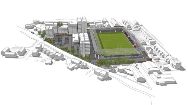 Wakefield Council reveals £12m Belle Vue stadium plan - BBC News