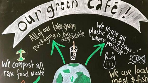 Eco-friendly cafe owner: I put the environment before profits - BBC News