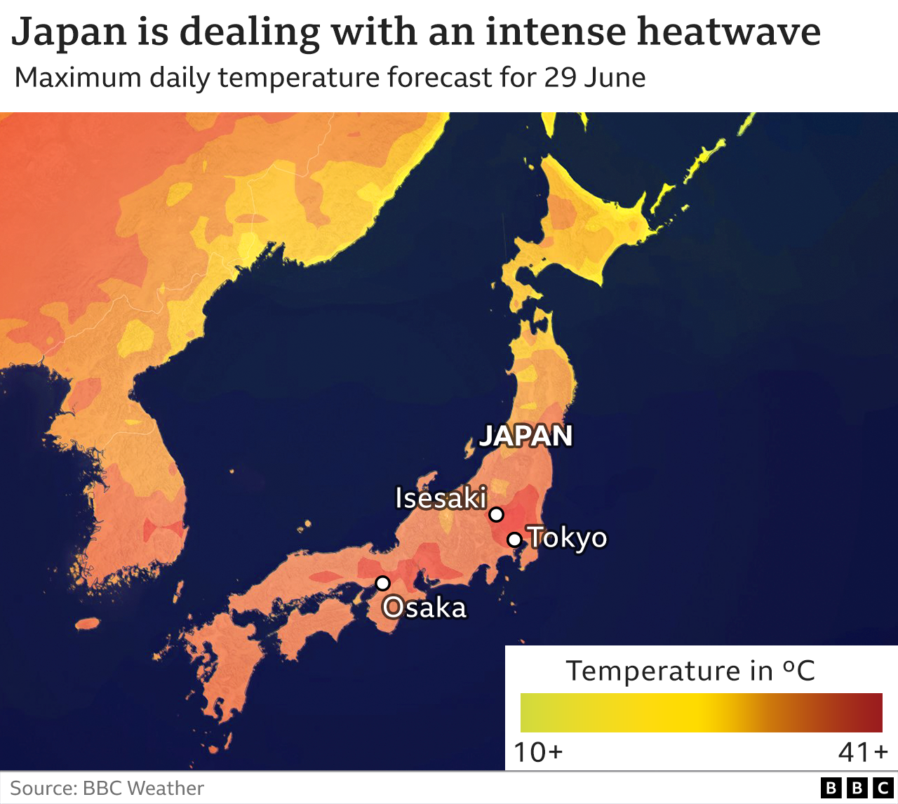 Japan swelters in its worst heatwave ever recorded - BBC News