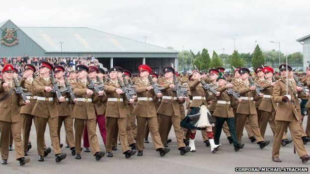 Harrogate junior soldiers take part in military graduation parade - BBC ...