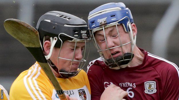 Antrim Minors well beaten by Galway in hurling quarter-final - BBC Sport