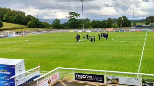 Penrith football club to get new pitch as plans approved - BBC News
