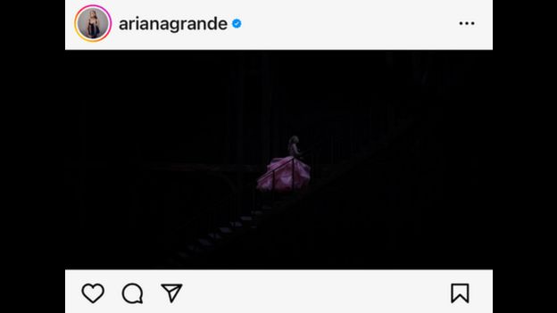 Wicked movie: Ariana Grande posts a sneak peek picture as Glinda - BBC ...