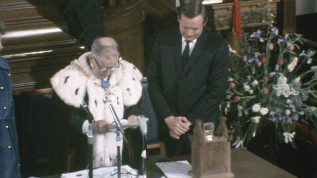 The day Neil Armstrong landed in a small Scottish town - BBC News