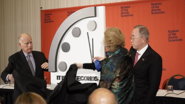 Doomsday Clock signals highest ever peril level - BBC News