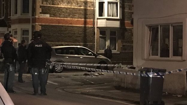 Cardiff stabbings: Man arrested and three in hospital - BBC News