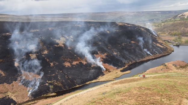UK wildfires: Firefighters on tackling flames moving faster than you ...