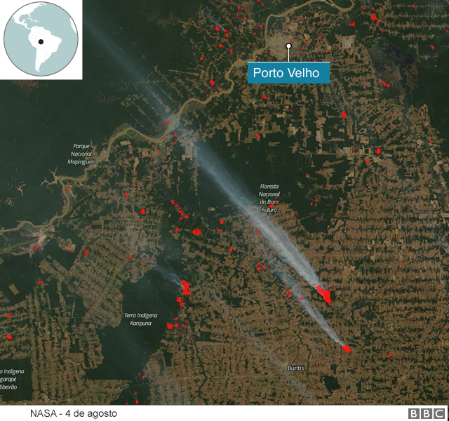 Incendios en el Amazonas: los mapas que muestran la dimensión de los ...