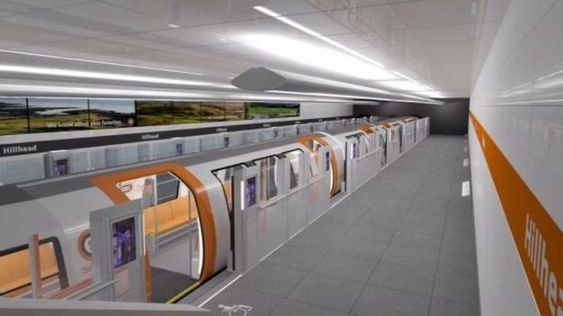 New trains unveiled for Glasgow Subway system - BBC News