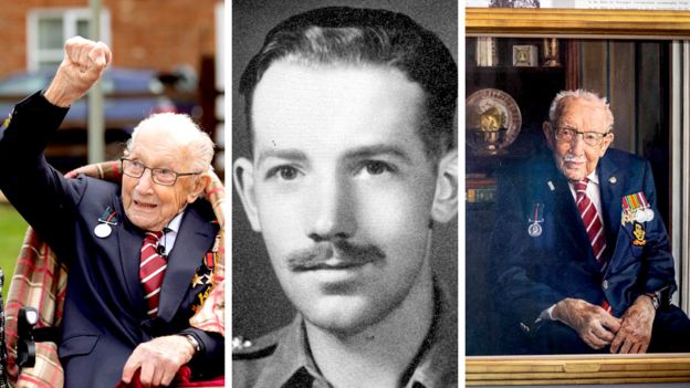 Tributes paid by Captain Sir Tom's family at funeral - BBC News