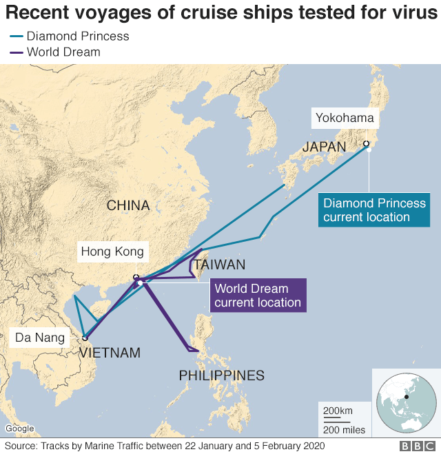 Coronavirus: Ten passengers on cruise ship test positive for virus ...