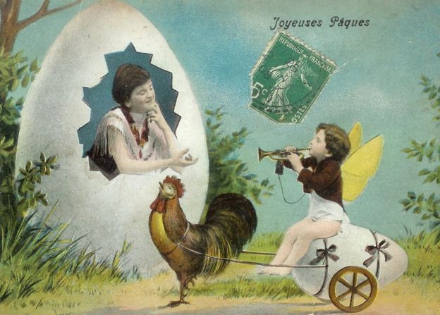The odd world of Victorian Easter cards - BBC News