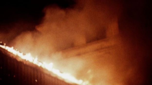 Britannia Bridge fire: Firefighters tell their story 50 years on - BBC News