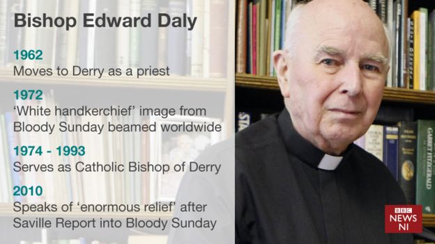 Dr Edward Daly: Bloody Sunday priest was 'courageous peacemaker' - BBC News