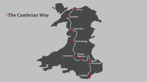 Cambrian Way: Walking trail from north to south Wales recognised - BBC News